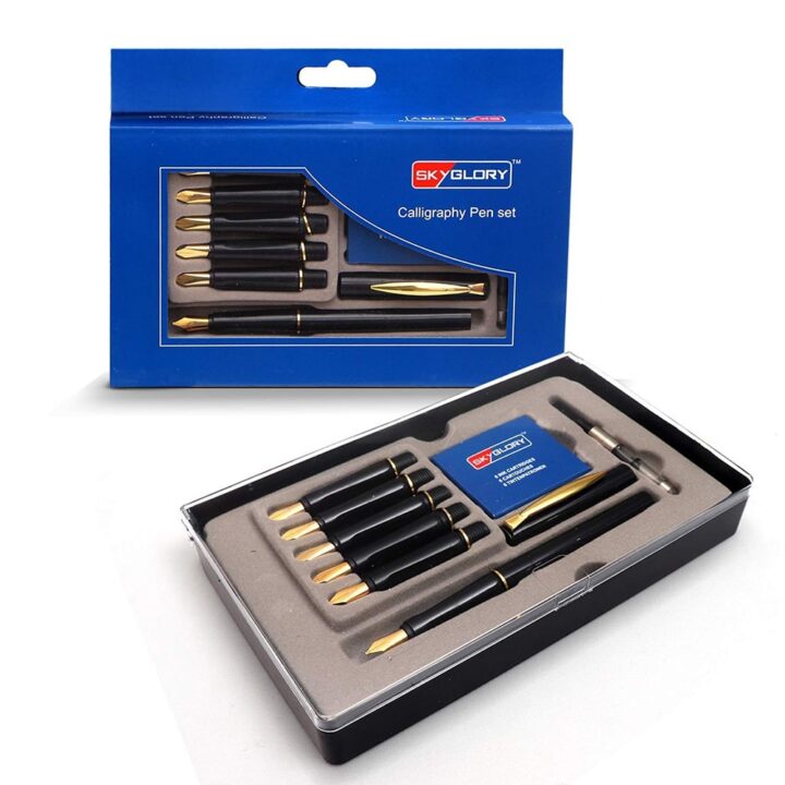 Best price for Caligraphy pen set 6 nibs and 6 ink cartridges