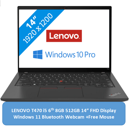 Best price for (Free Mouse)Refurbished Laptop Lenovo Thinkpad T470 Core ...