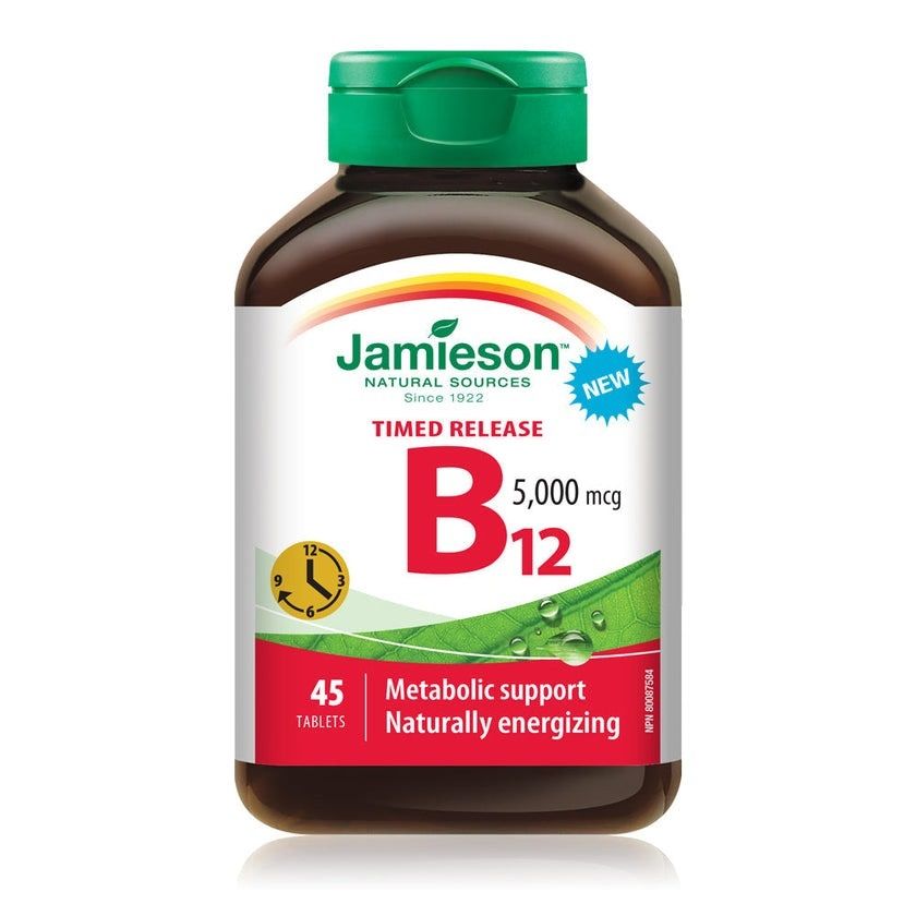 Best price for Jamieson B12 5000mcg Tablets 45`s