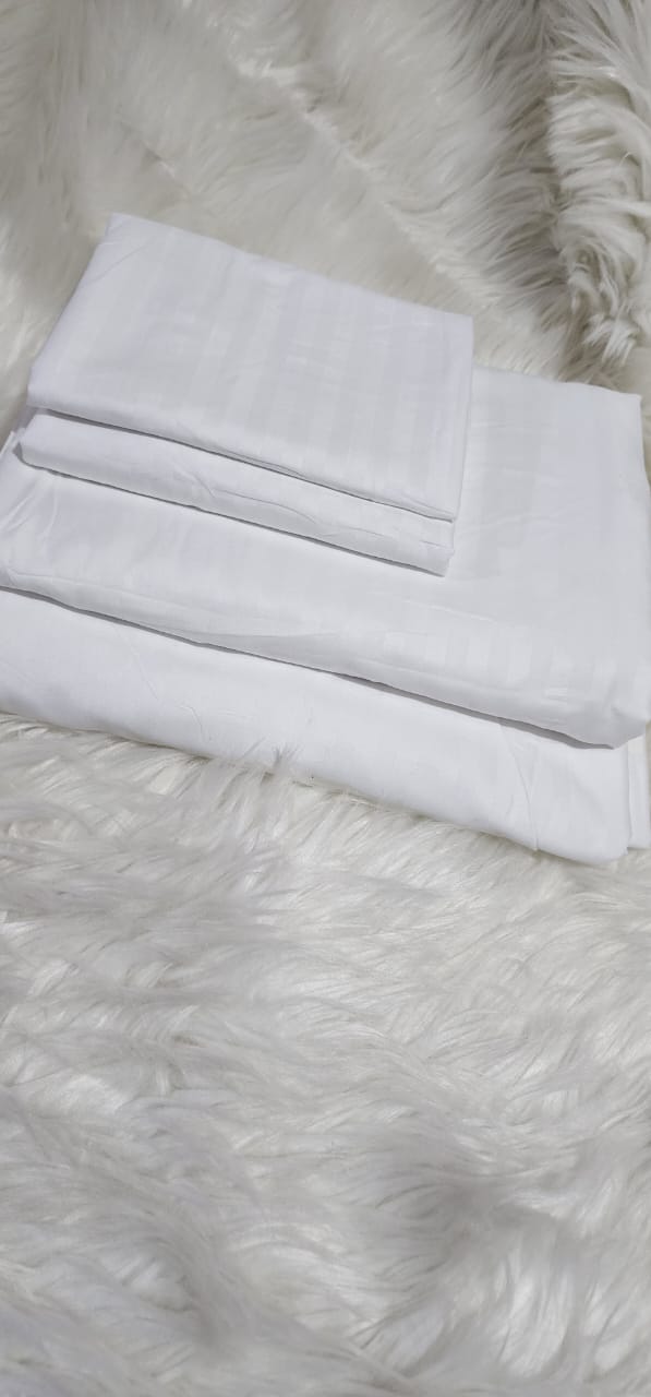 Best price for 6x6 Stripped cotton bedsheets 2 pillowcases 2 bedsheet