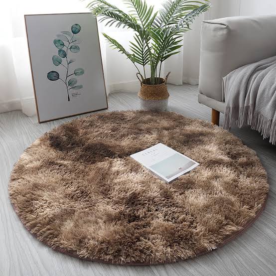 Best price for Classy Round fluffy mat,Soft fluffy carpet Easy to ...