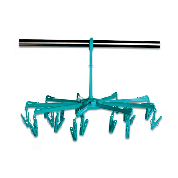 Best price for Round Cloth Drying Display Stand Hanger With Pegs Clips