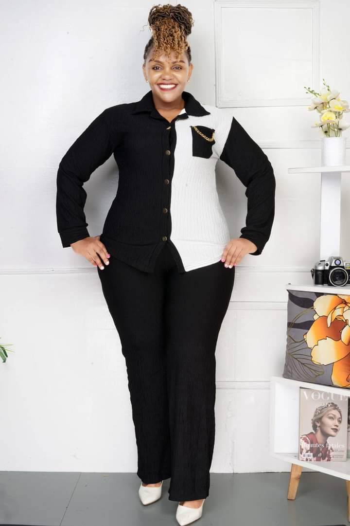 Best price for Fashion ladies two piece trouser suits Color-Green Size ...