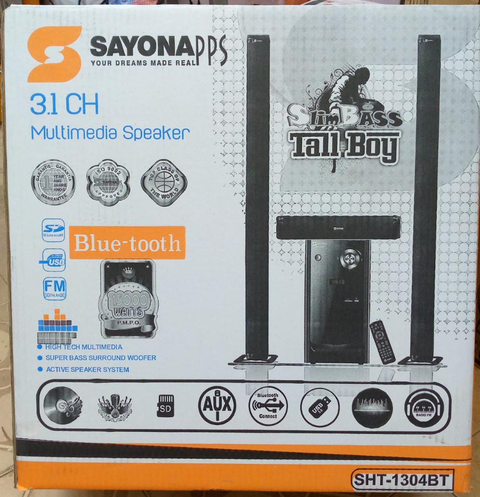 Best price for Sayona SHT-1304BT 3.1CH 15000W Subwoofer Color-Black ...