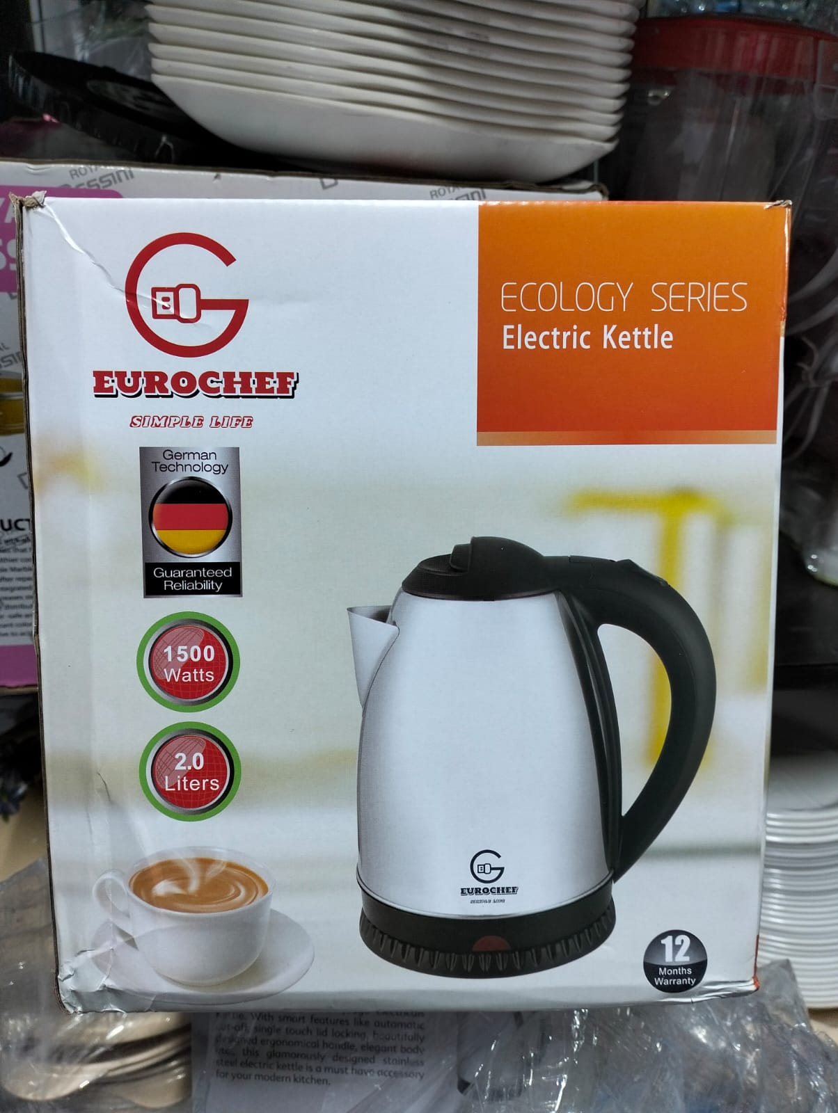 Exclusive discounts for Eurochef 2L Stainless Steel Electric Kettle ...