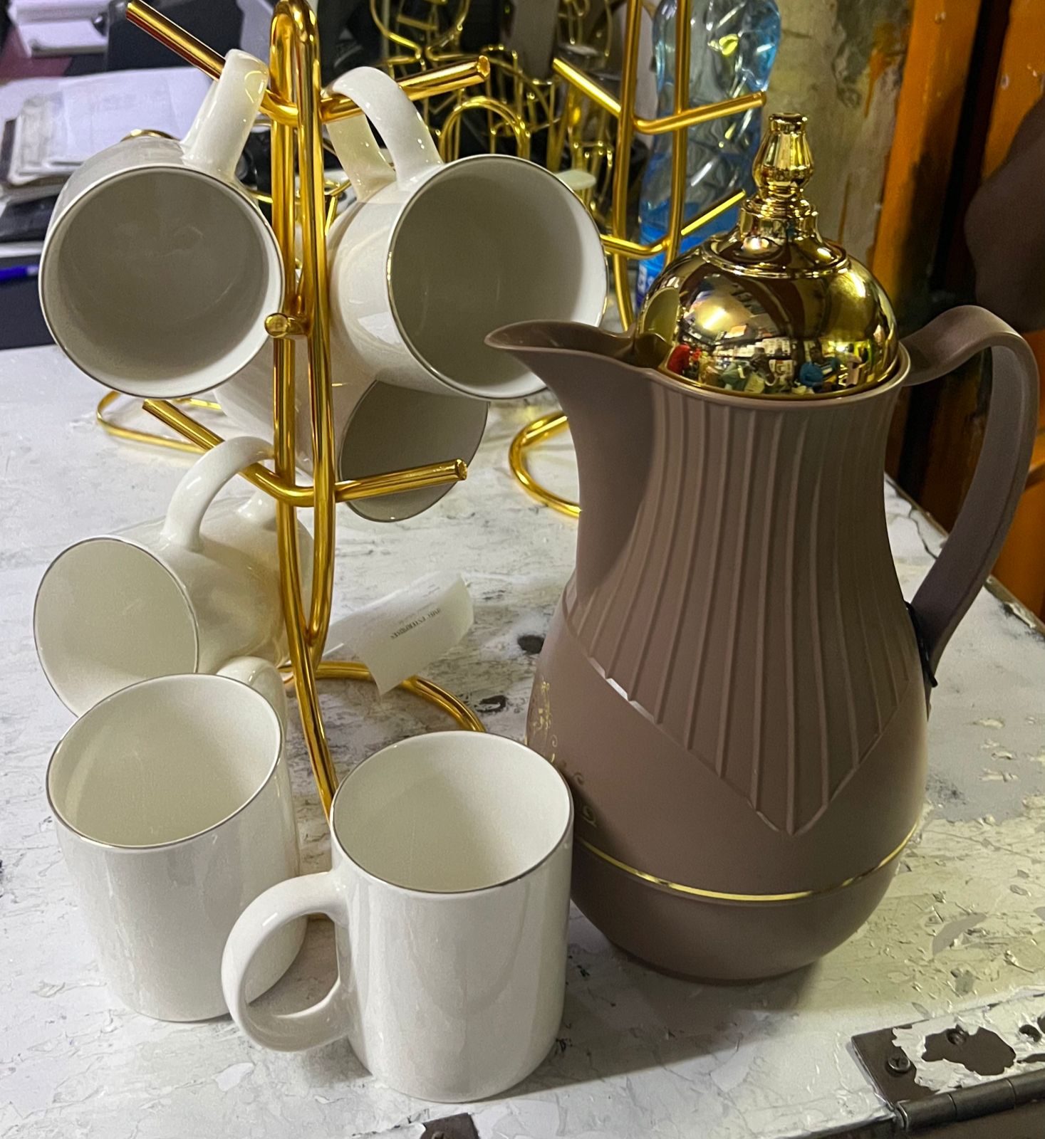 Best price for 6 pcs mugs and ltr flask has 2l Unbreakable Thermos and ...