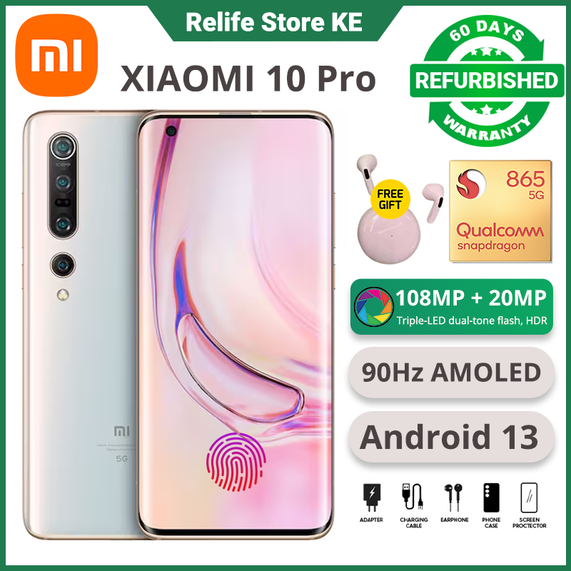 Best price for Refurbished Phones XIAOMI Mi 10 PRO Curved Screen 90Hz AMOLED Optical Fingerprint ...