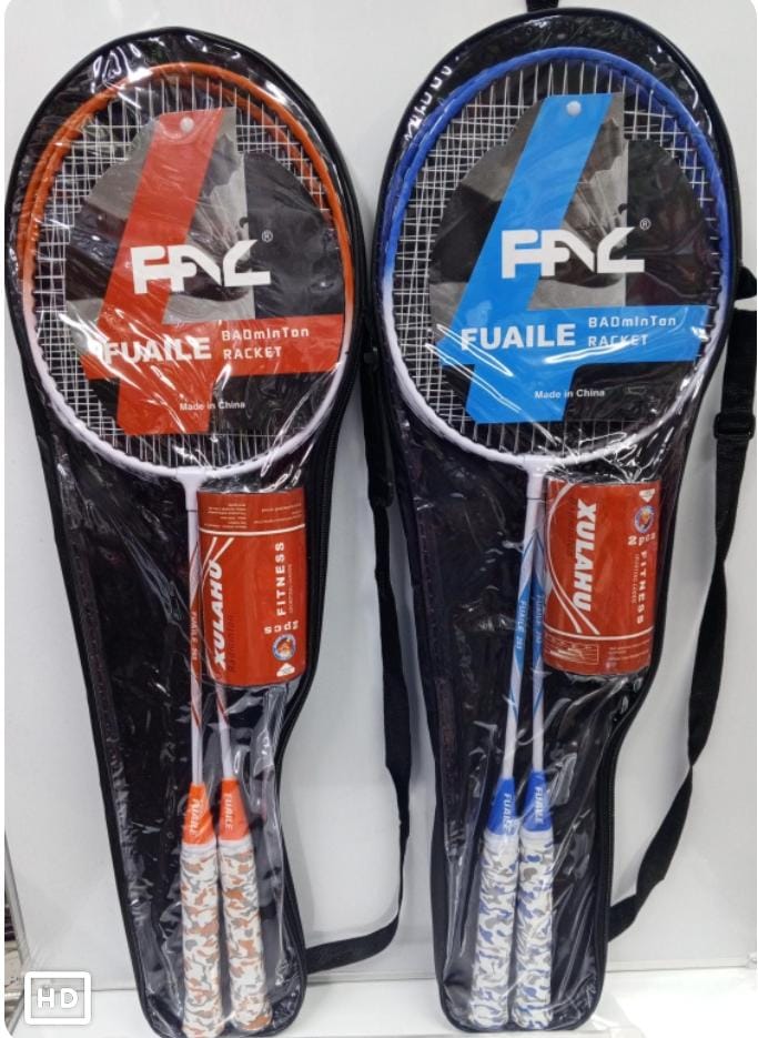 Best price for Badminton Set 2 Rackets 2 Shuttlecocks+ Free Carrier Bag