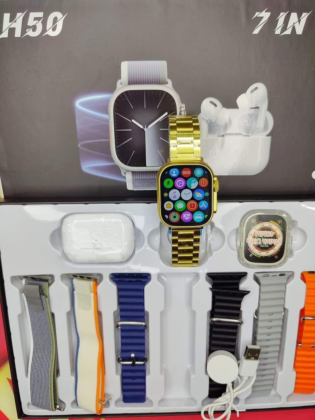 Best price for H50 Smart Watch / Ultra 7 In 1 Watch Straps +1 special ...