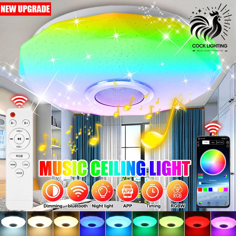 Exclusive discounts for 30W RGB Bulb LED Ceiling Light Bluetooth ...