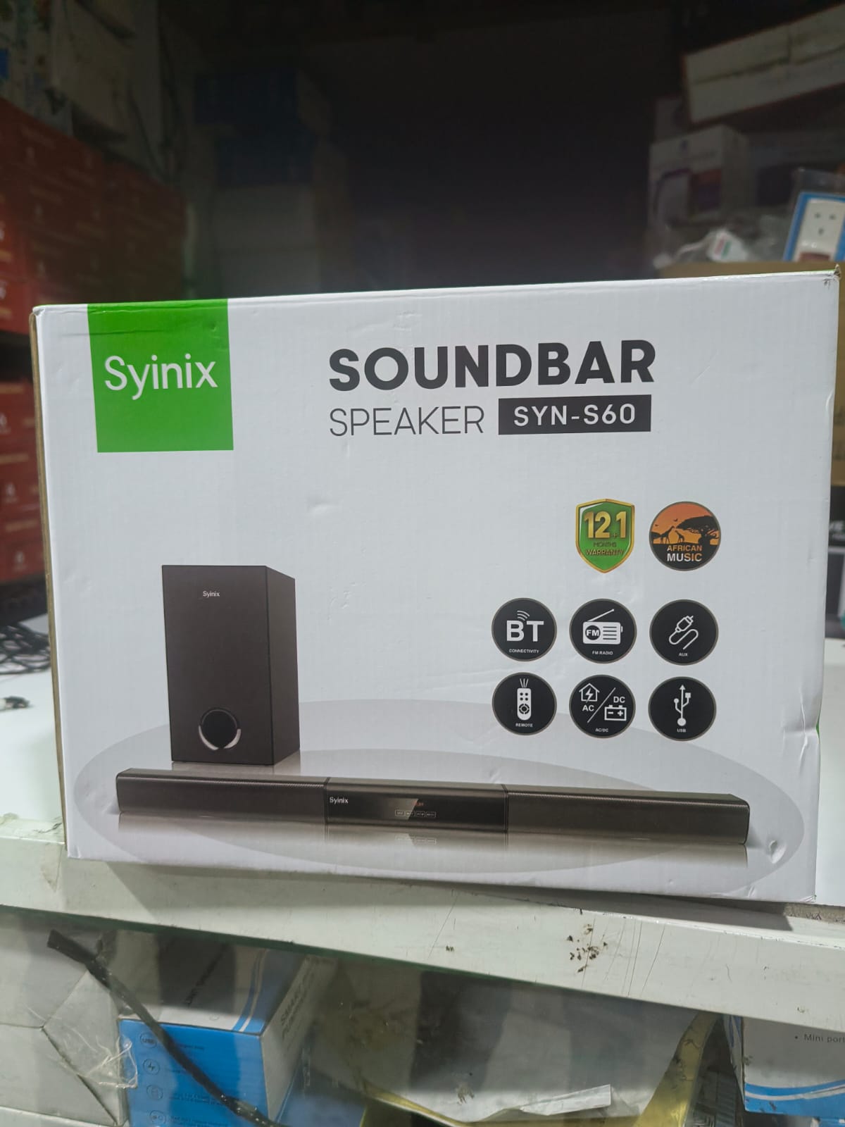 Best price for Synix sound bar speaker; This system supports Bluetooth ...