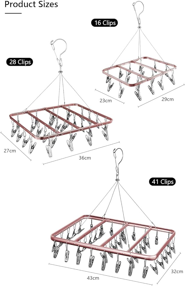 Best price for 26 Pegs Clips Folding Clothes Dryer Hanger Underwear ...