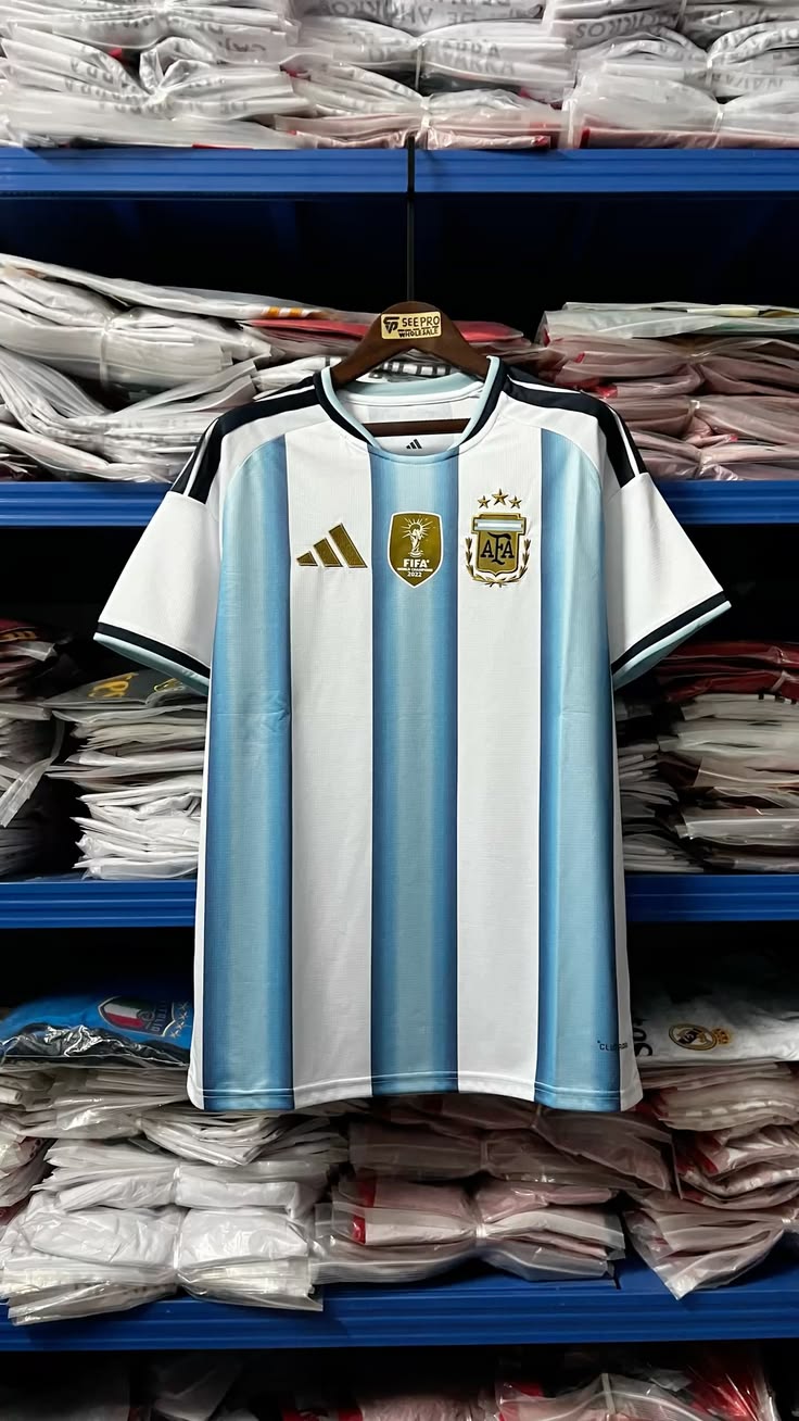 Best price for Argentina 2026 World cup Home Jersey – Sky Blue & White ...