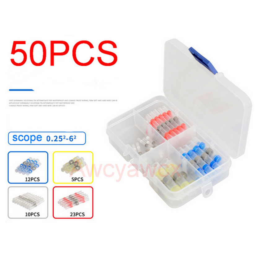Best price for 50/100/300/400/500/800 pcs Heat Shrink Butt Crimp ...